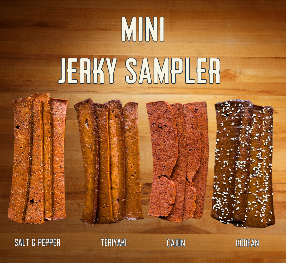 A la Carte Mini Jerky Sampler (9oz) – The Herbivorous Butcher