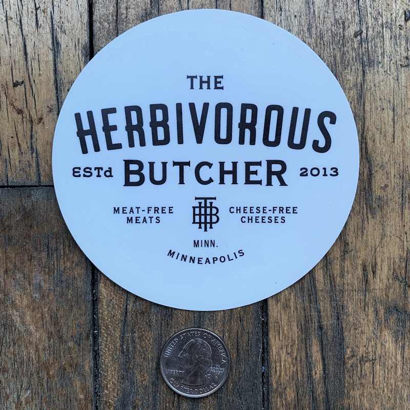 Herbivorous Butcher Logo Sticker (round) – The Herbivorous Butcher